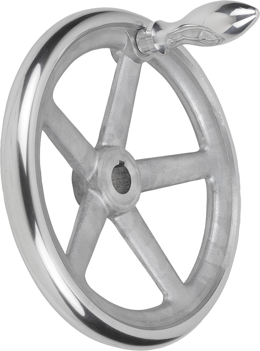 Amazon.com: Tilt Handwheel with Nut Aluminium Complete: Aluminium, D2 ...