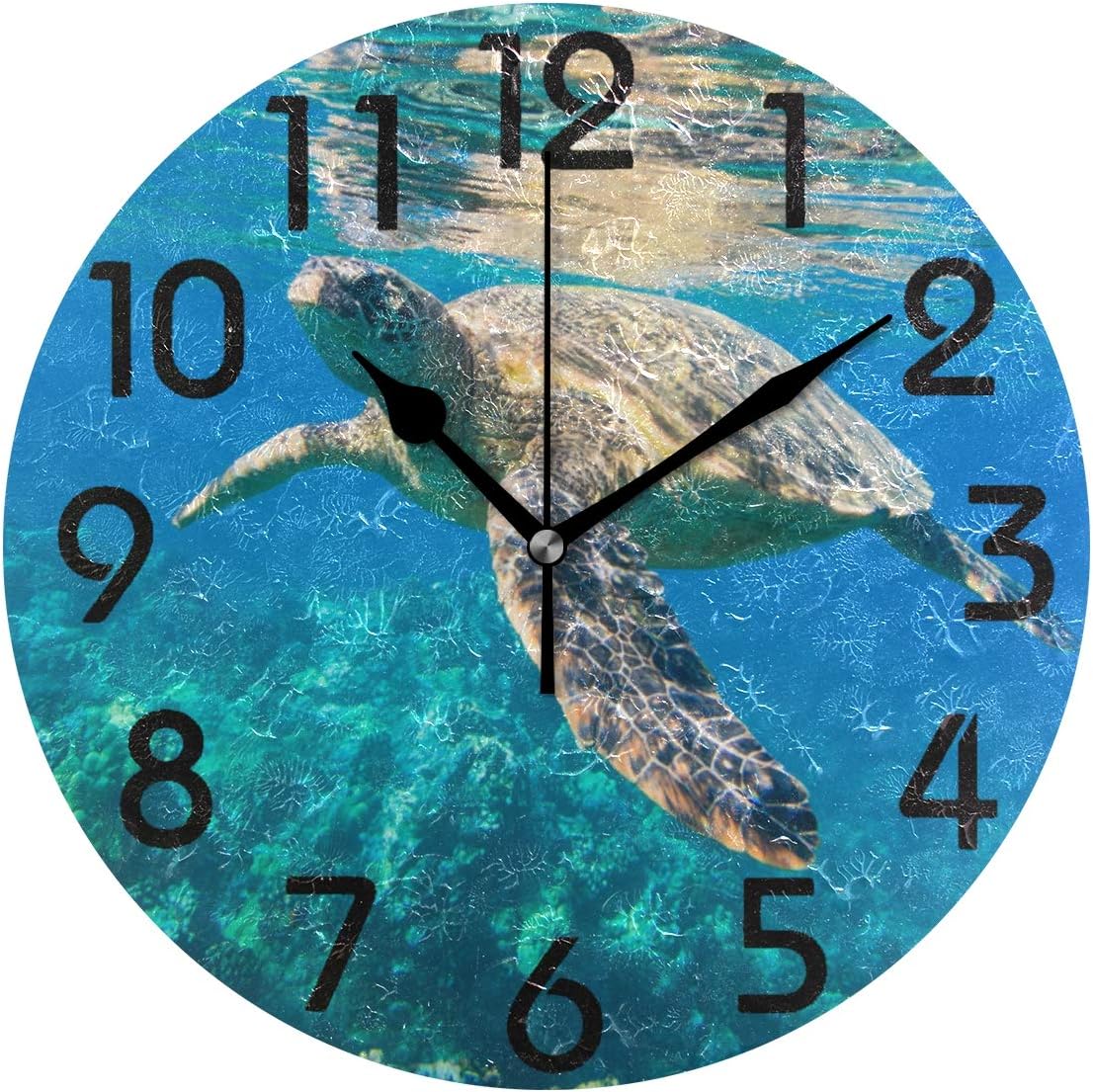 Amazon.com: Naanle 3D Tropical Underwater Swimming Sea Turtle Print ...