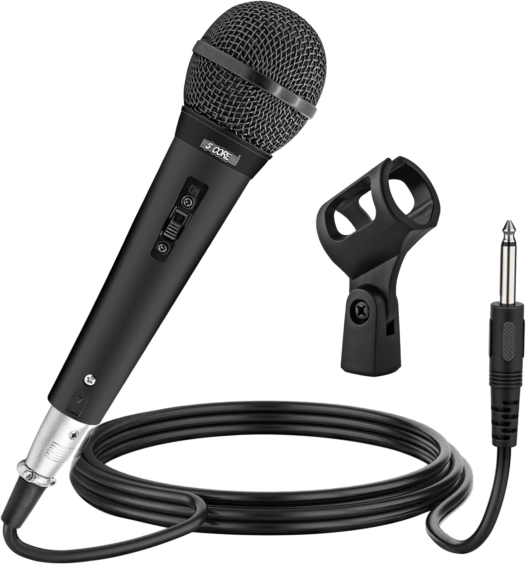 Amazon.com: 5 CORE Microphone Dynamic Vocal Handheld Mic Cardioid ...