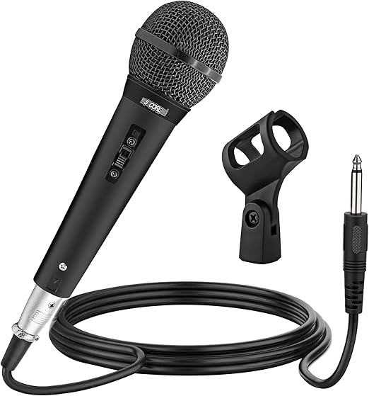 Amazon.com: 5 CORE Microphone Dynamic Vocal Handheld Mic Cardioid ...