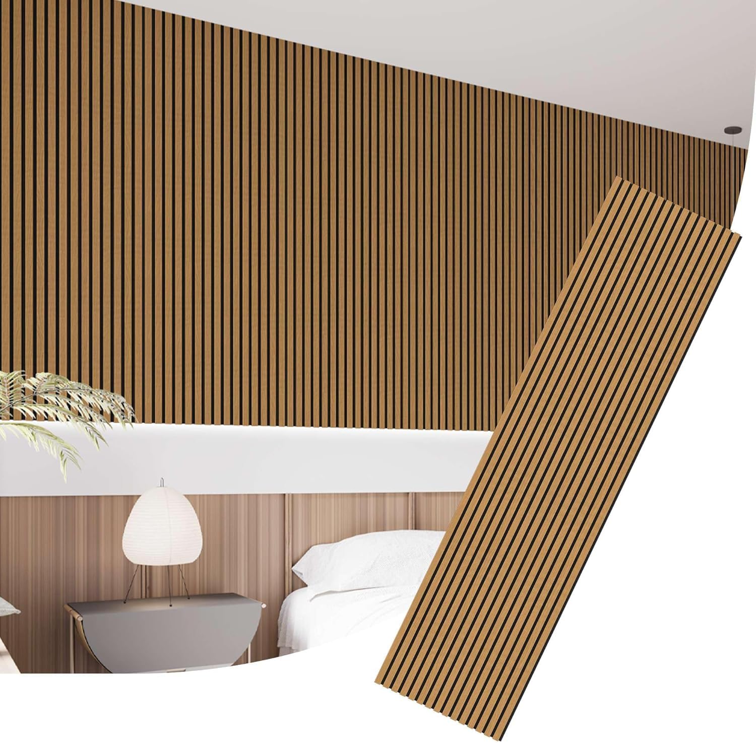 Buy IZODEKOR Decorative Wood Panels for Walls, Acoustic Wooden Wall ...