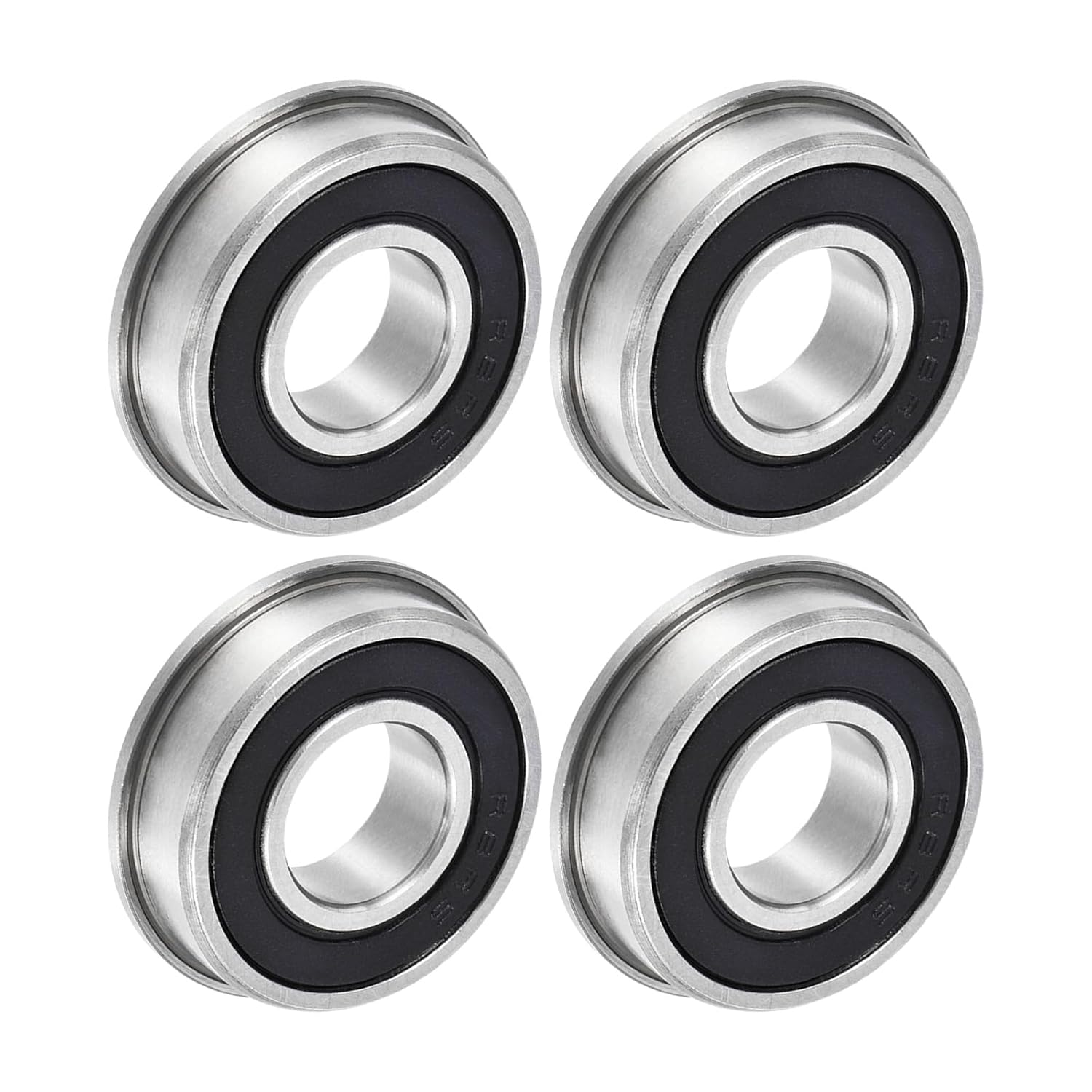 uxcell FR8-2RS Flanged Ball Bearing 1/2 x 1-1/8 x 5/16 inch Double ...
