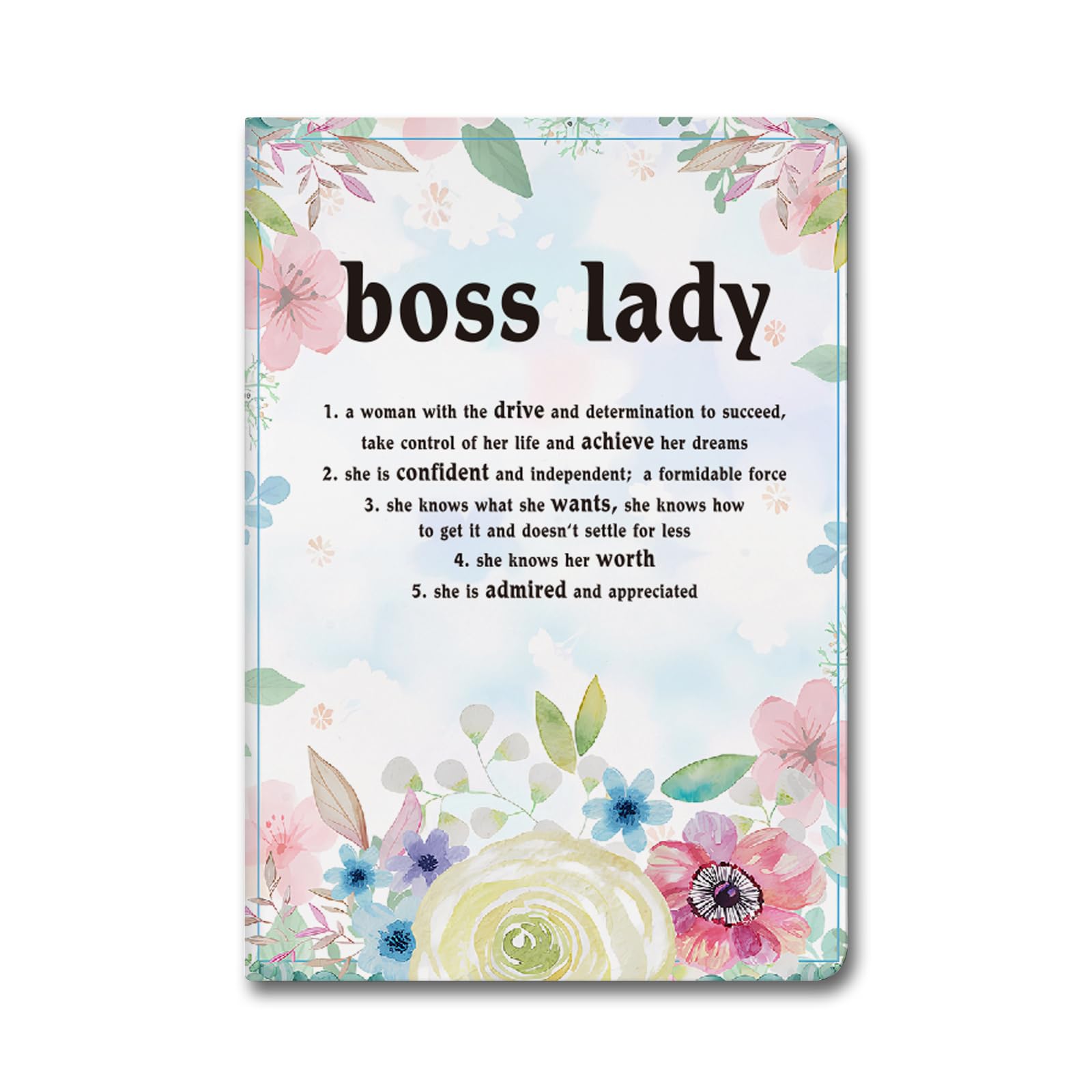 Amazon.com : WHLBHG Boss Lady Gift Boss Lady Definition Leather Journal ...