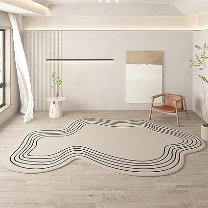 Amazon.com: Soft Wool Modern Area Rugs for Living Room Bedroom Shaggy ...