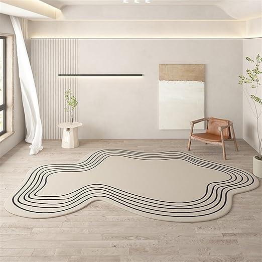 Amazon.com: Soft Wool Modern Area Rugs for Living Room Bedroom Shaggy ...