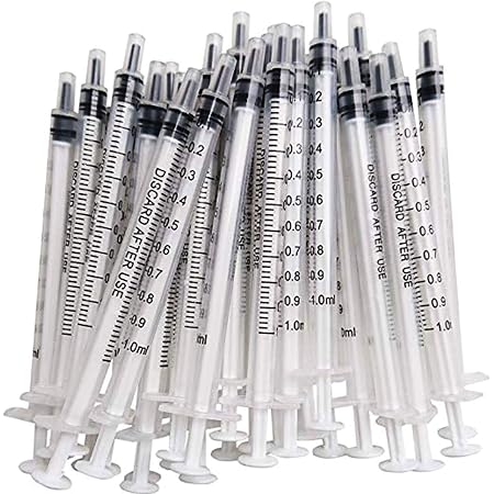 Amazon.com: BAXA ExactaMed Oral Liquid Medication Syringe 1cc/1mL 10/PK ...