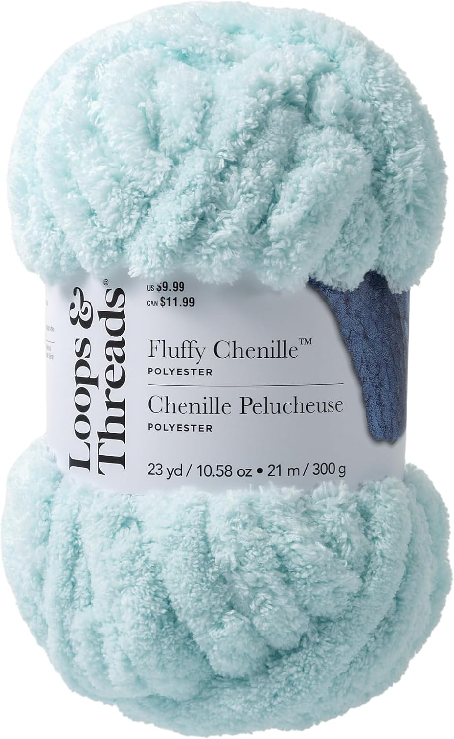 Amazon.com: Fluffy Chenille Yarn by Loops & Threads - Yarn for Knitting ...
