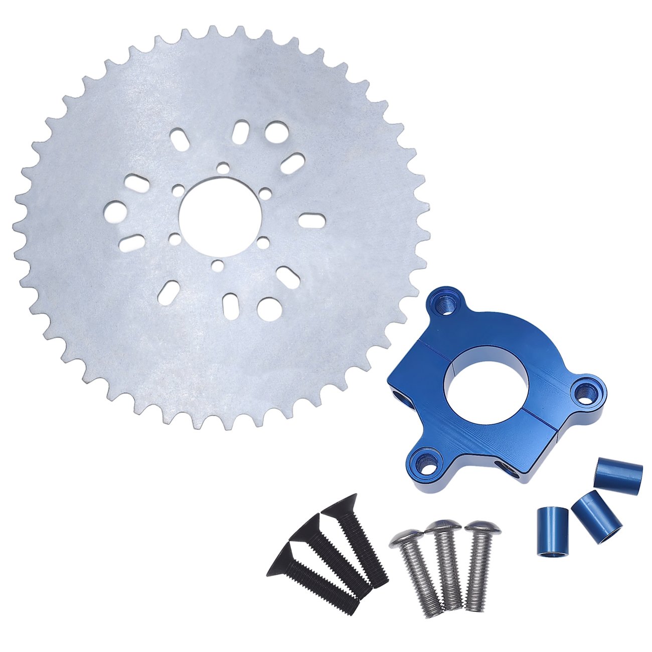 Amazon.com: 415 Chain Sprocket 1.5" 44T Blue CNC Adapter Motorized ...