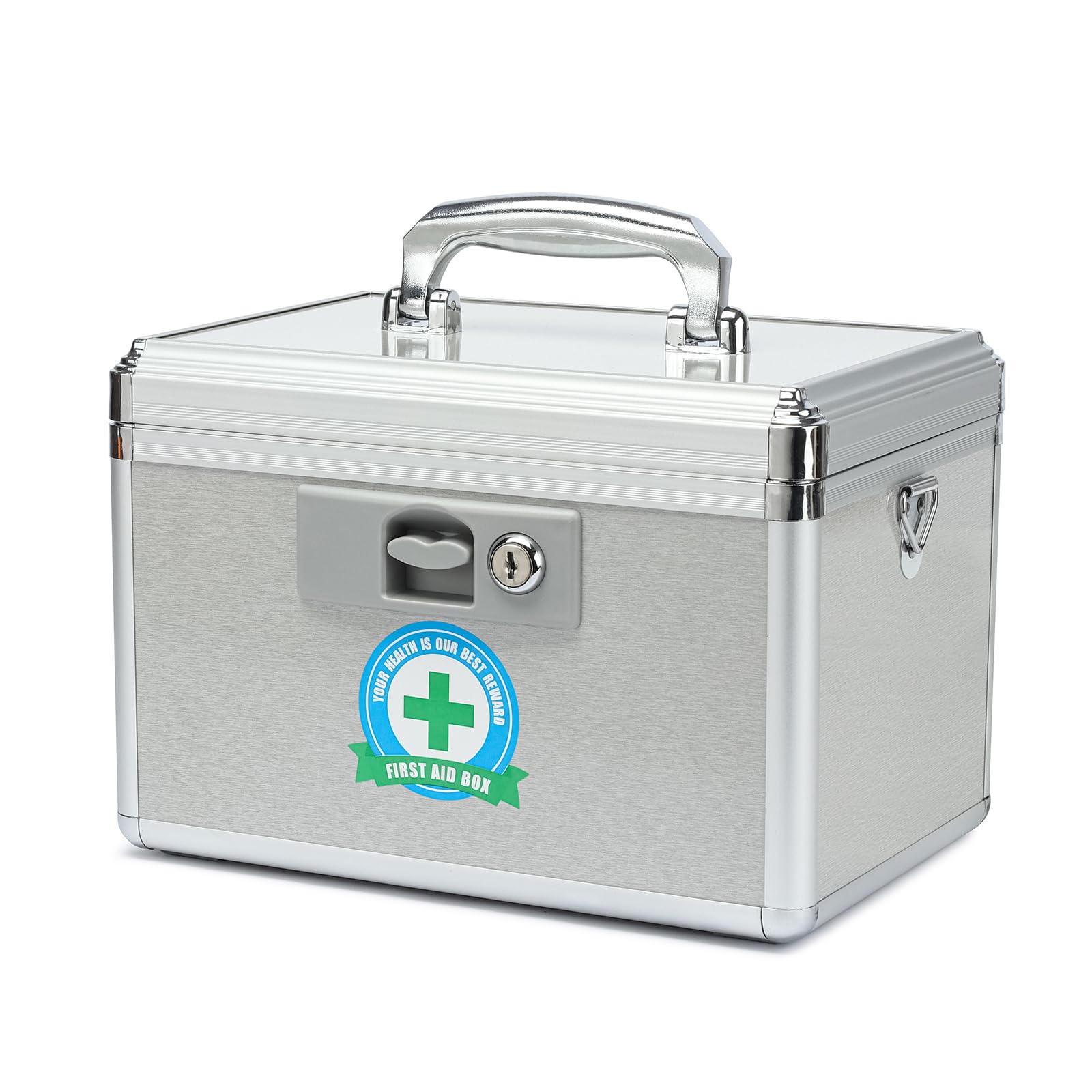 HEWEI WORKS Key Locking Medicine Box with Portable Storage Case, Child ...
