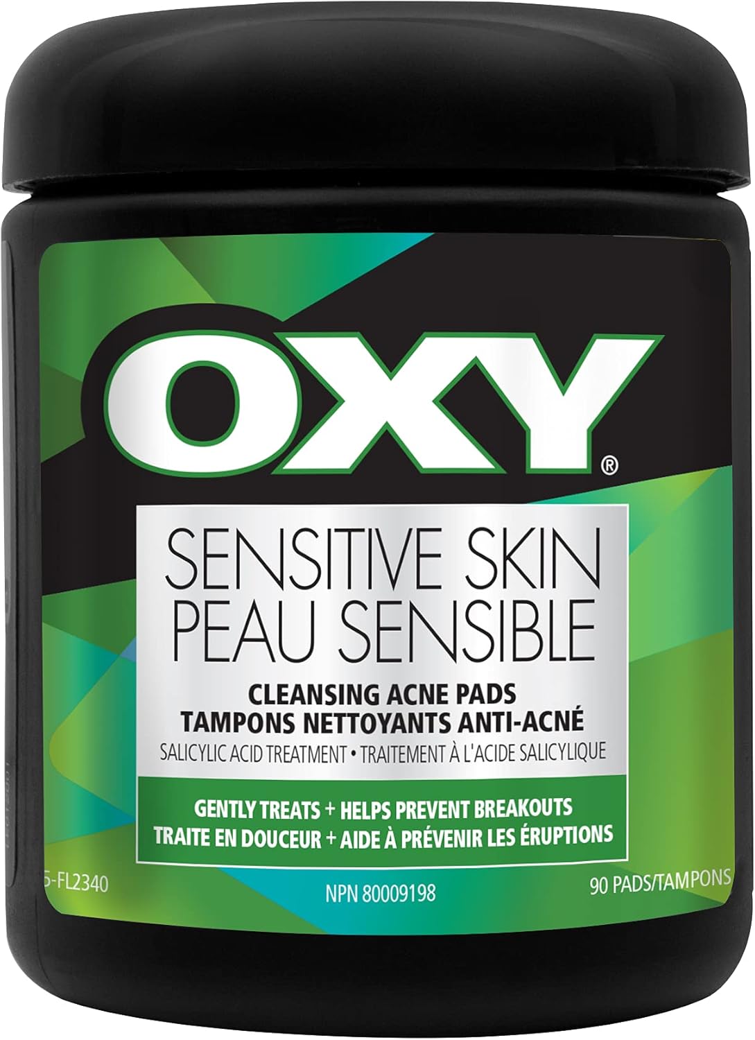 Oxy Sensitive Skin Cleansing Acne Pads - Clinically Proven Salicylic ...