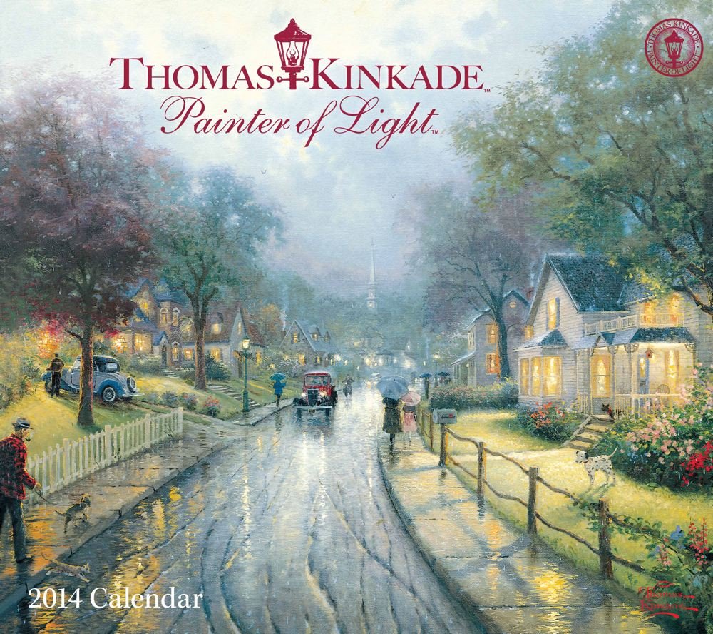 Thomas Kinkade Painter of Light 2014 Deluxe Wall Calendar : Kinkade ...