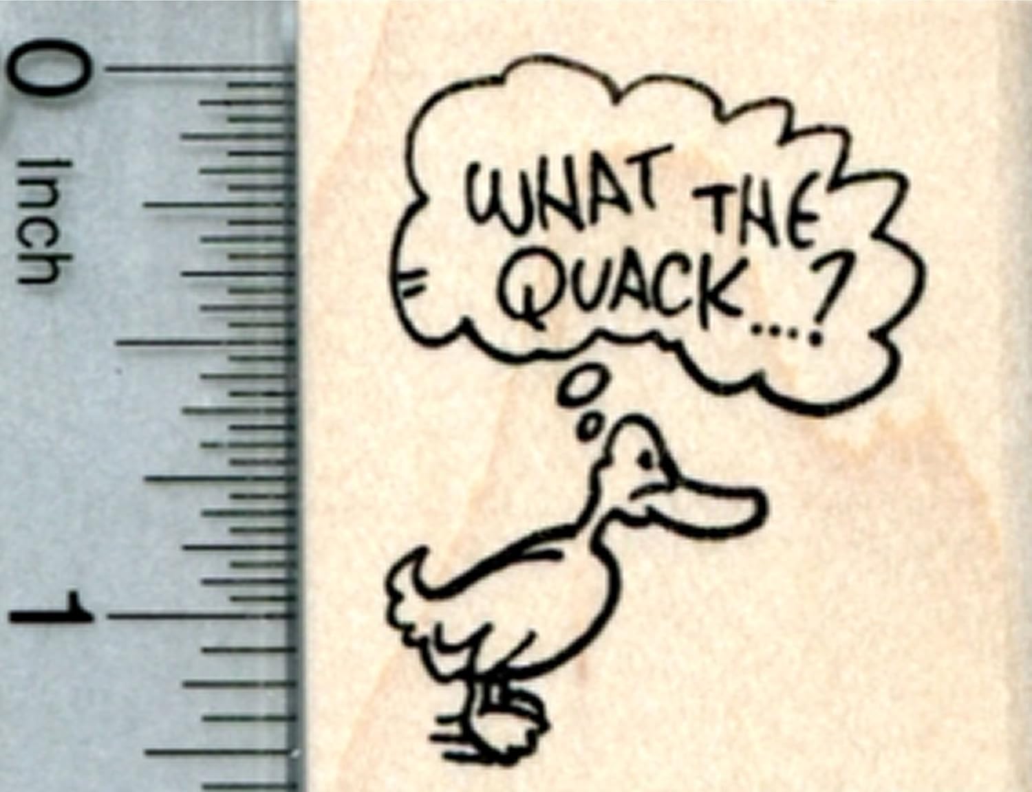 Amazon.com: What The Quack Rubber Stamp, Duck : Toys & Games