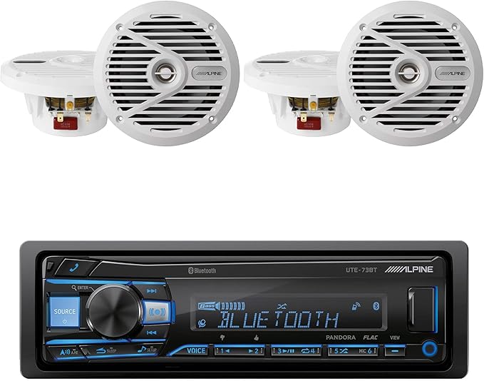 Amazon.com: Alpine UTE-73BT Advanced Bluetooth® Multimedia Receiver ...