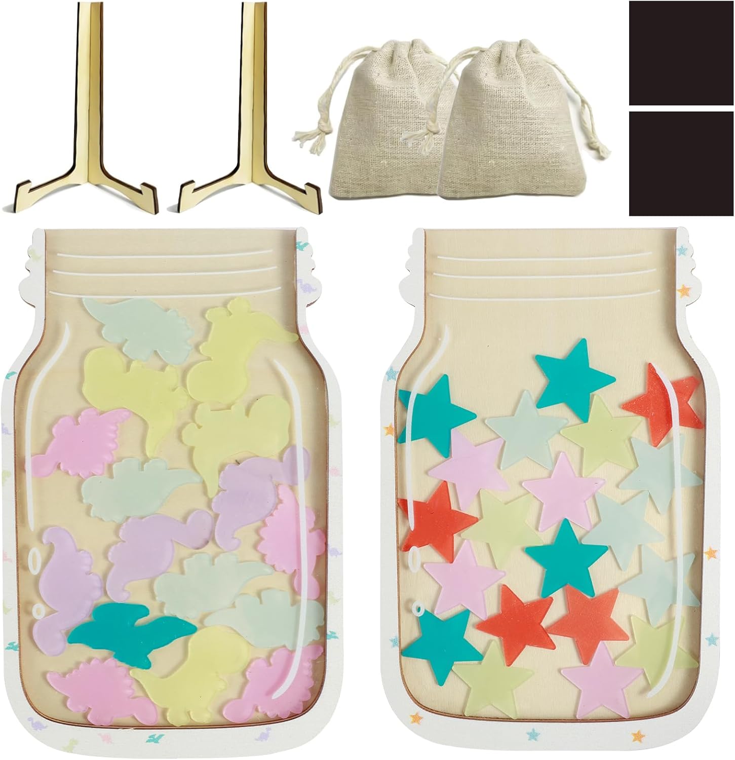 Amazon.com : 2 Pcs Reward Jars for Kids, Personalized Stars Reward Jar ...