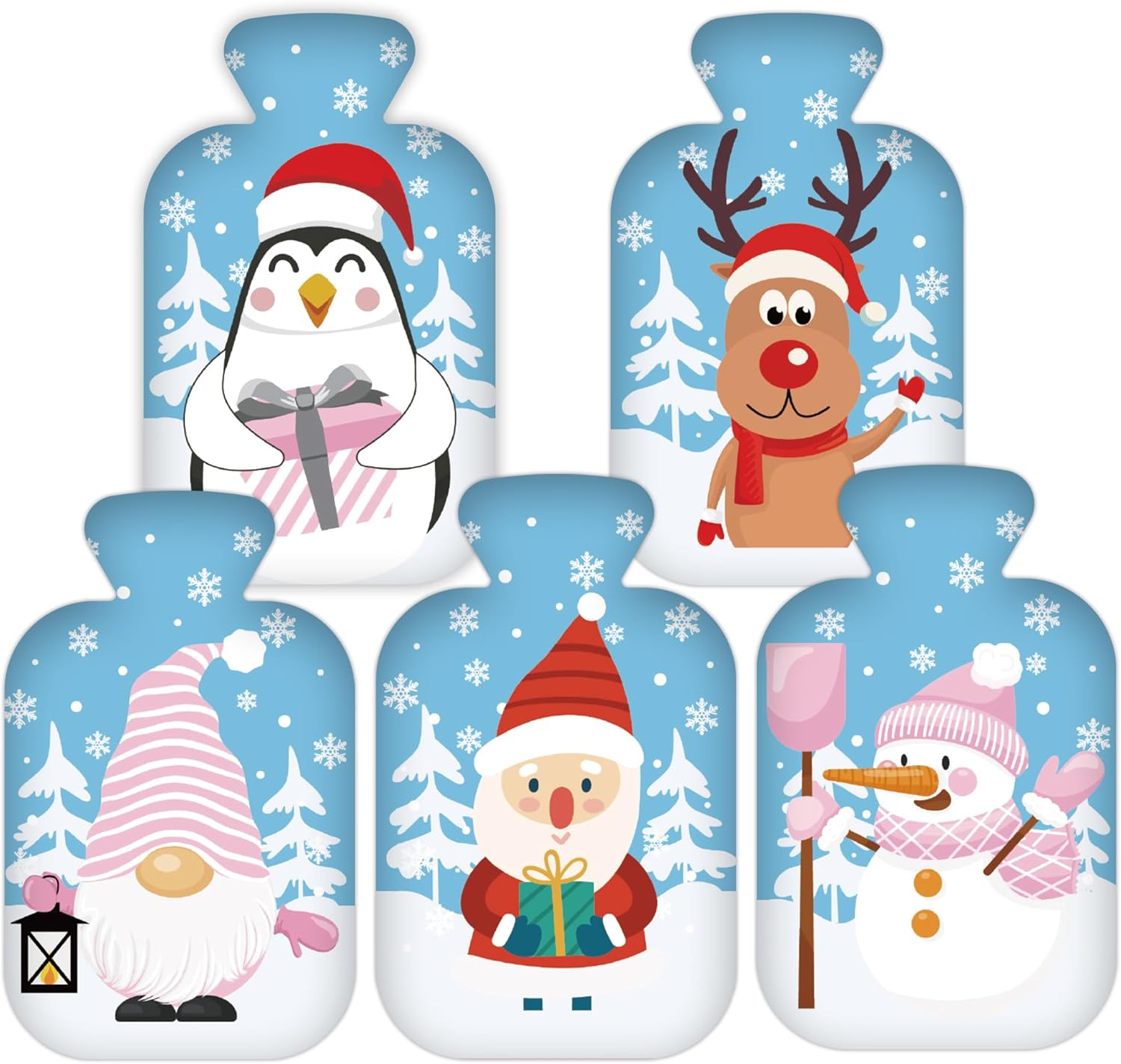 Reusable Hand Warmers, 5pcs Christmas Pocket Instant Hand Warmers ...