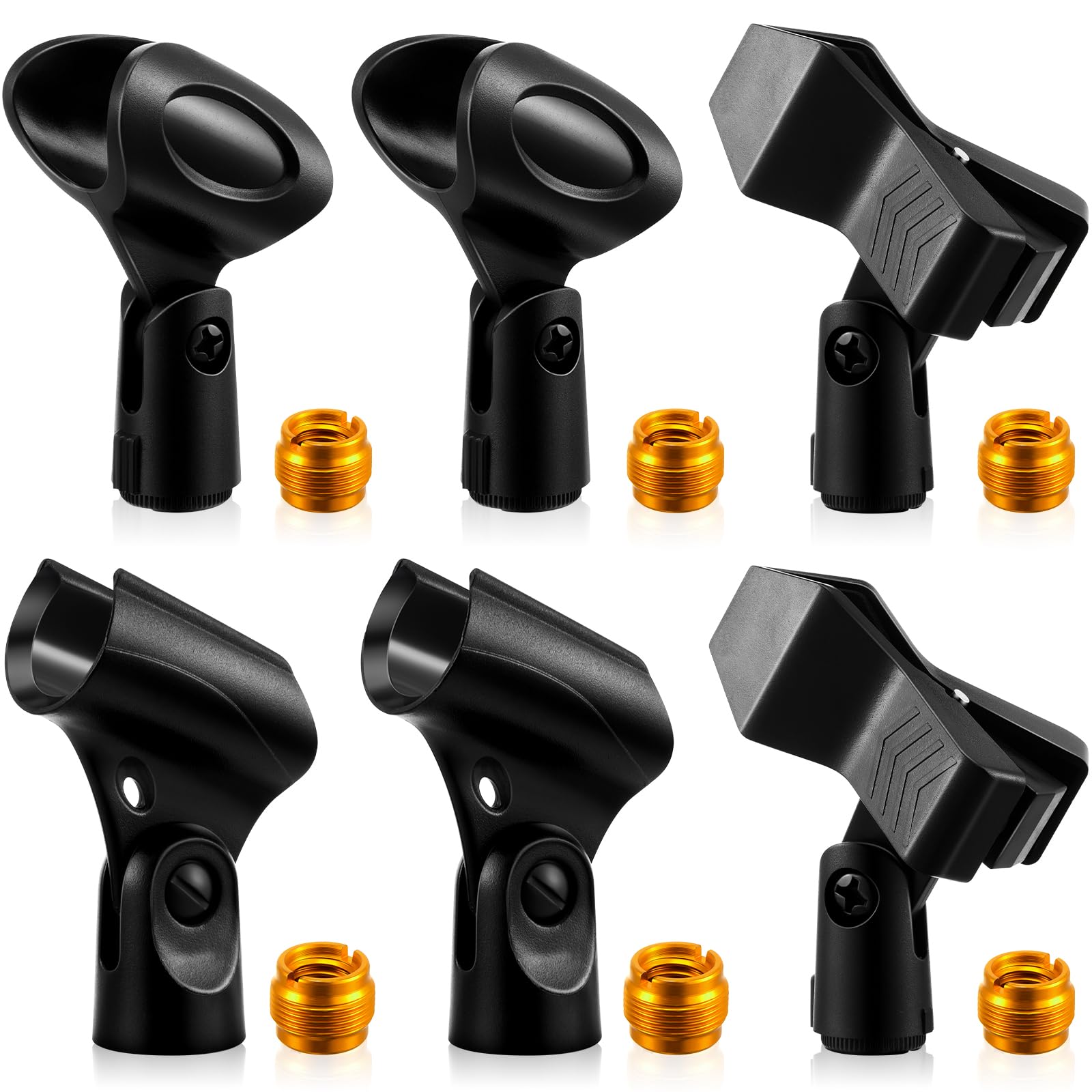Amazon.com: 6 Pack Microphone Holder for Mic Stand Microphone Holder ...