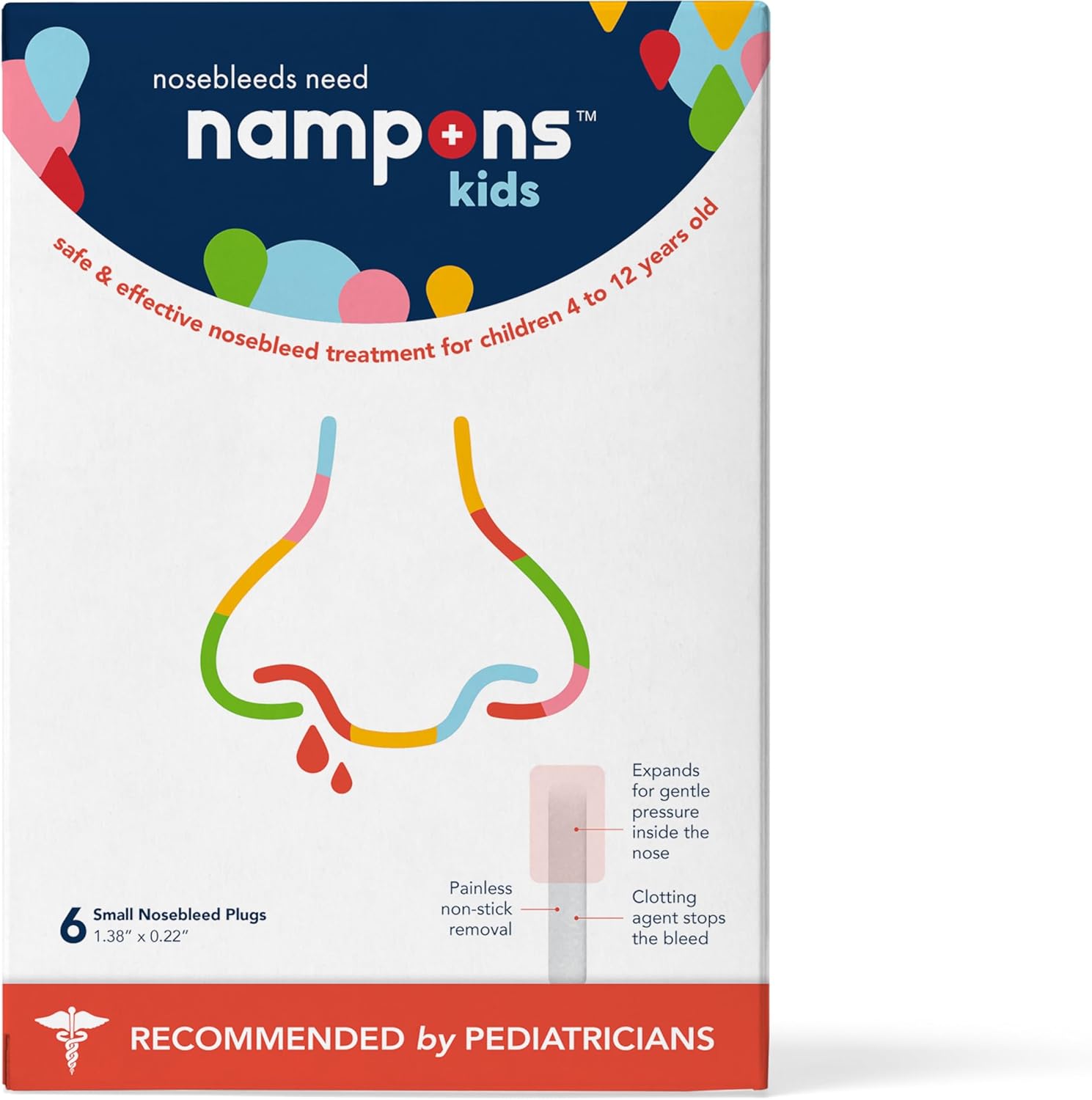 Amazon.com: Nampons Kids Nosebleed Stoppers - 6 Easy to Use Nose Bleed ...
