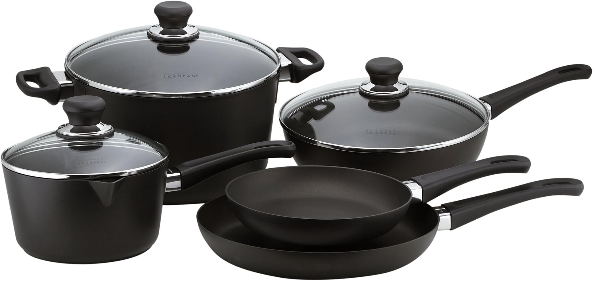 Amazon.com: Scanpan Classic 14 Piece Cookware Set with Stratanium ...