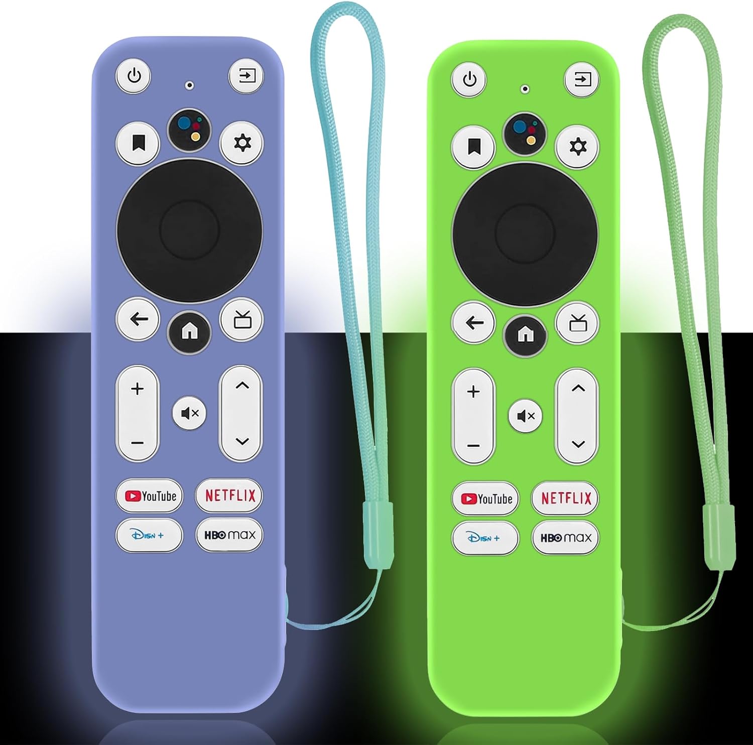 Amazon.com: 2 Pack Luminous Remote Cover Compatible with Onn Android TV ...