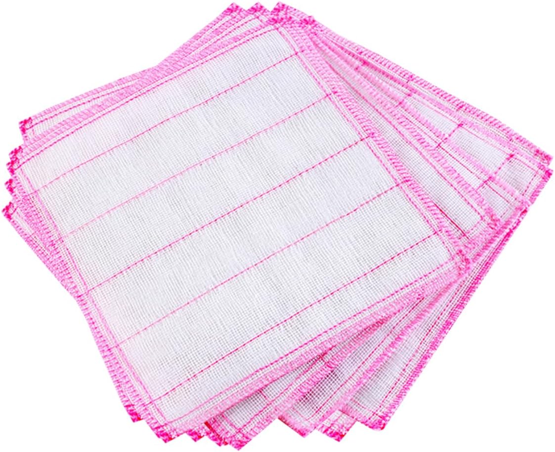 Amazon.com: Snadulor 10Pcs Wood Fiber Cleaning Cloths Bamboo Blend Dish ...