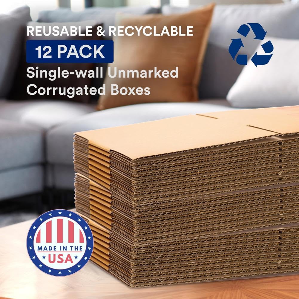 Snapklik.com : BOX USA Moving Boxes Large 20L X 20W X 15H 12-Pack ...