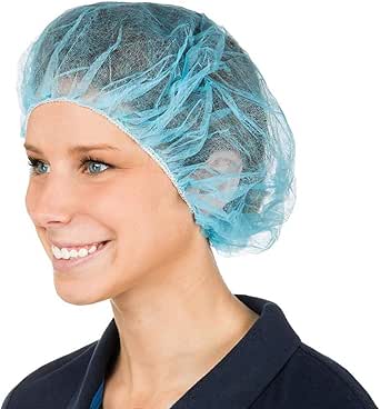 AMZ Medical Supply Bouffant Caps 21". Pack of 100 Nurse’s caps for ...