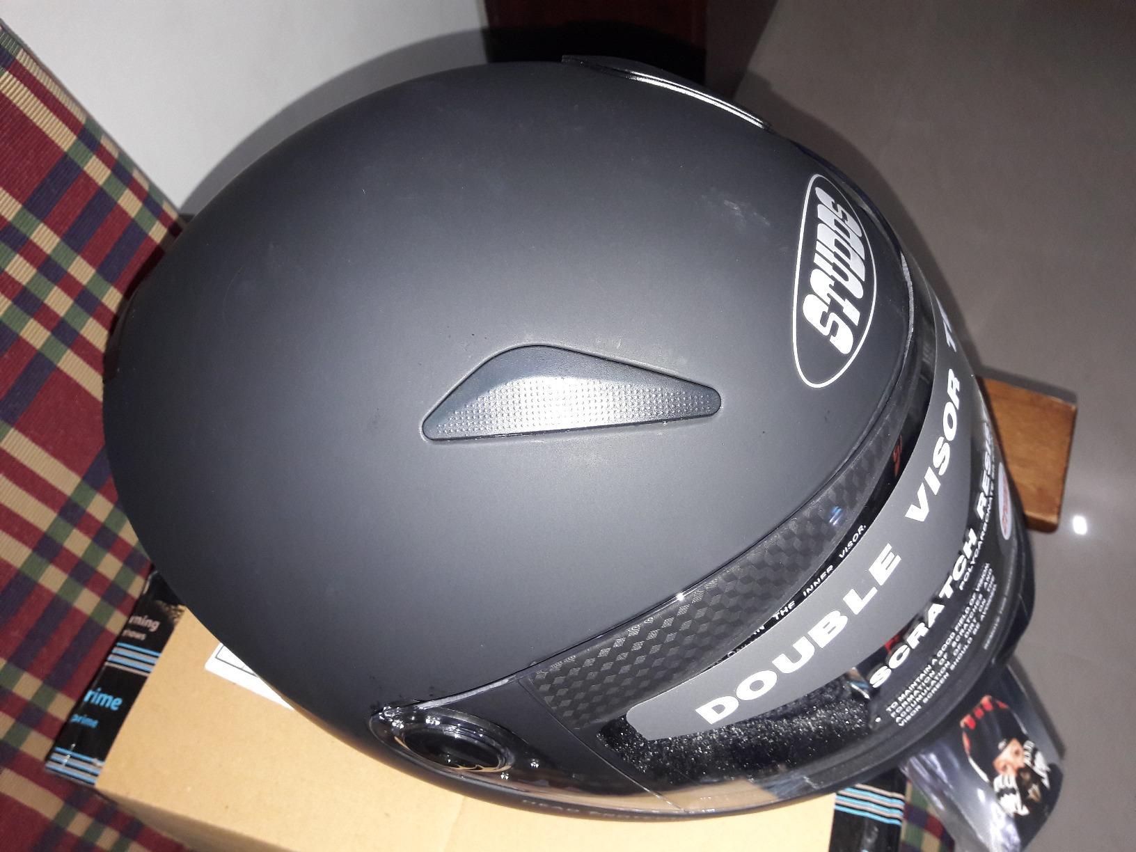 Studds SHIFTER Full Face Helmet with Tinted Visor (Matt Black, XL ...