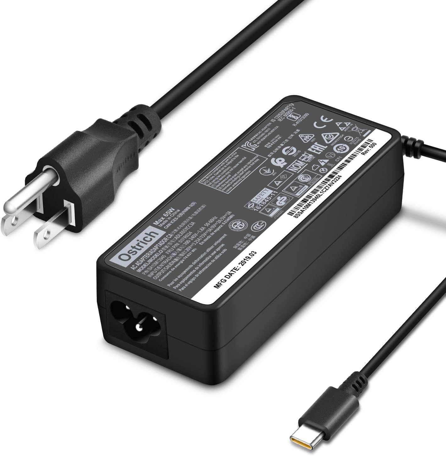 Amazon.com: Charger for Dell Laptop Computer 45W USB C Fast Power ...