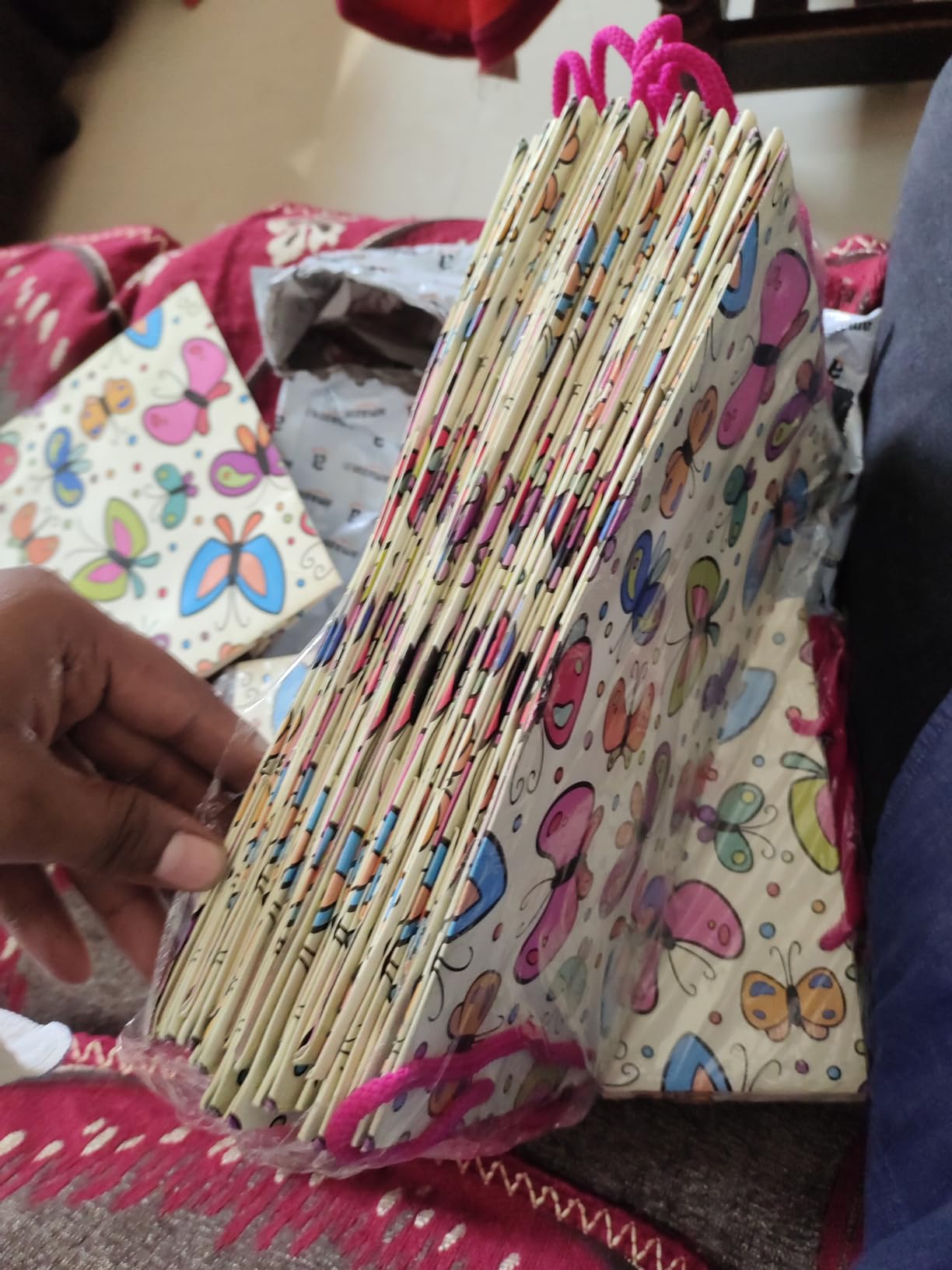 Arrow Paper Bags Butterfly Design Gift Bags for Gifting, Weddings ...