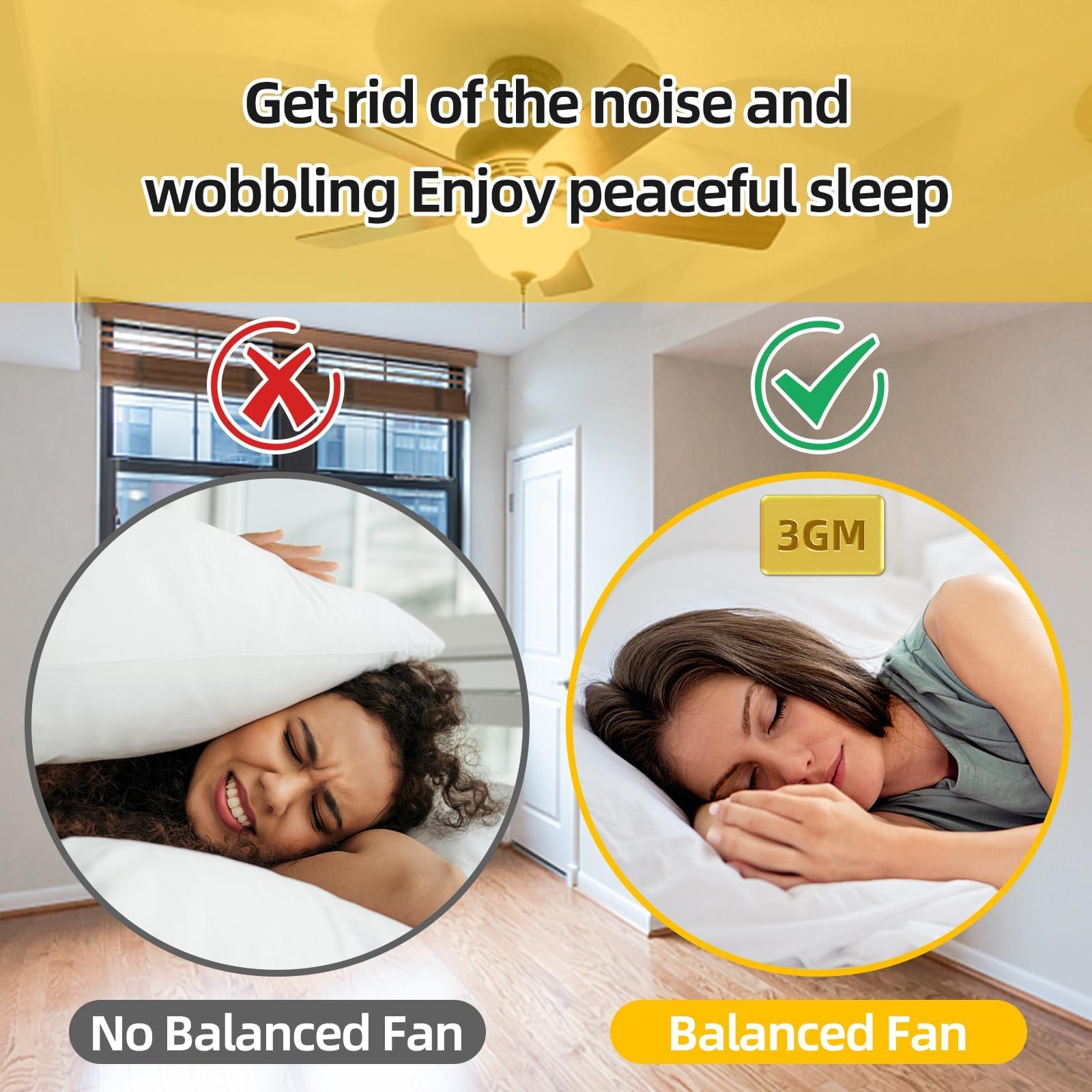 Snapklik.com : 4 Set Ceiling Fan Balancing Kit Fan Balancing Kit 12 ...