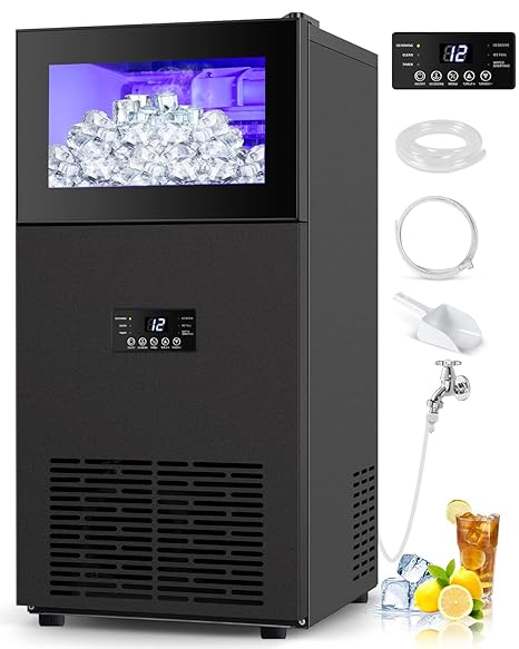 Amazon.com: Commercial Ice Maker, 160Lbs/24H with 35Lbs Ice Capacity ...