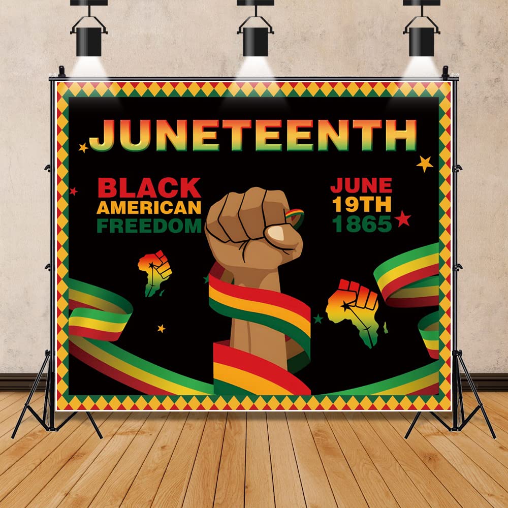 Amazon.com : Juneteenth Backdrop African American Independence Day ...
