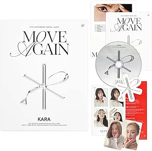 Amazon.co.jp: KARA - 15周年記念スペシャルアルバム[MOVE AGAIN] (韓国盤) CD-R+ブックレット+4カットフォト+メッセージカード+歌詞アコーデオンカード ...