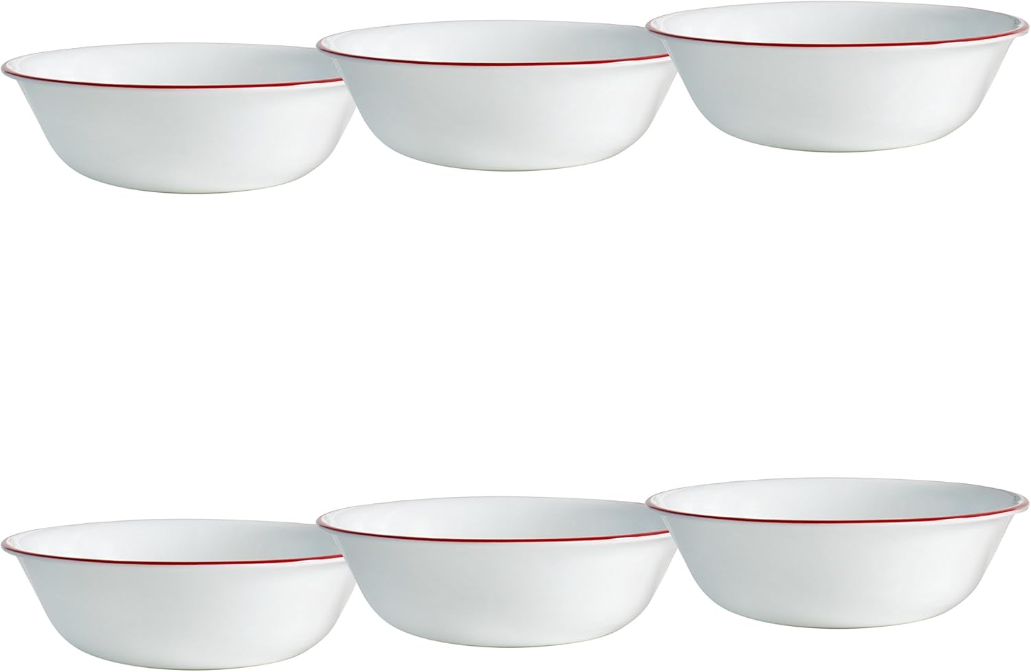 Amazon.com: Corelle Livingware 6-Piece Ruby Red Bowls Set, 18-Ounce ...