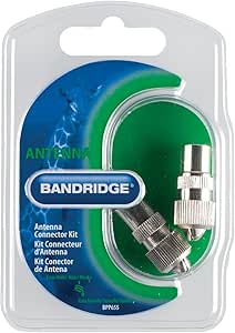 Amazon.com: Bandridge Coax Connector Male - Female Silver : Electronics