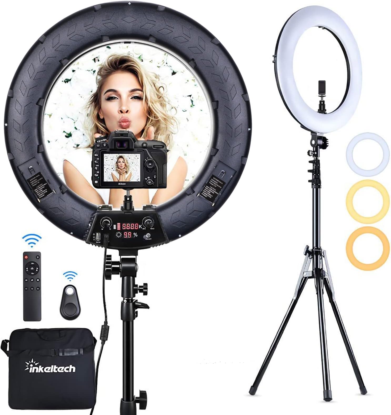Amazon.com : 2-Pack Photography Lighting Kit, NiceVeedi 36W Bi-Color ...