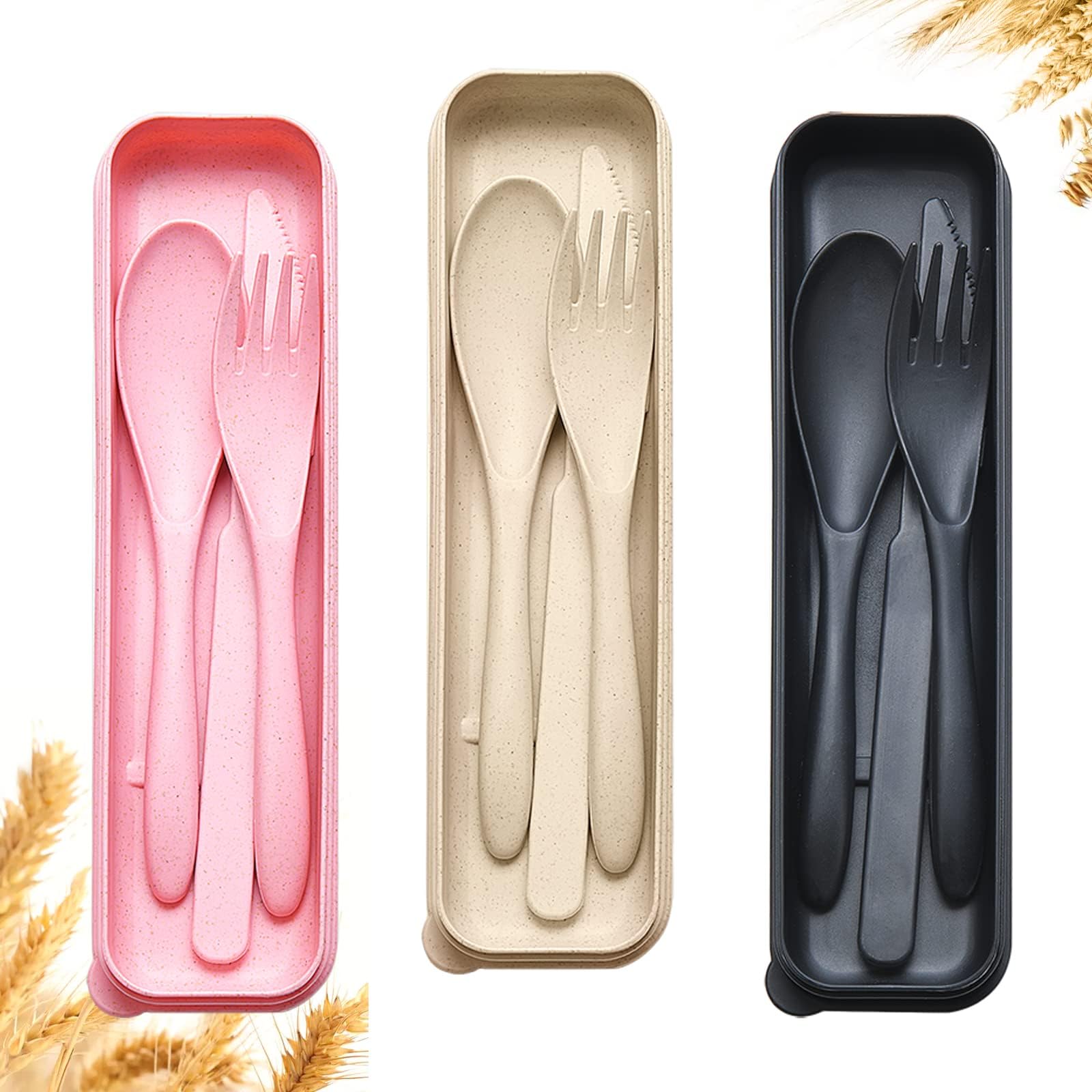 Amazon.com: Reusable Utensils Set with Case, Eco-Friendly Bpa Free ...