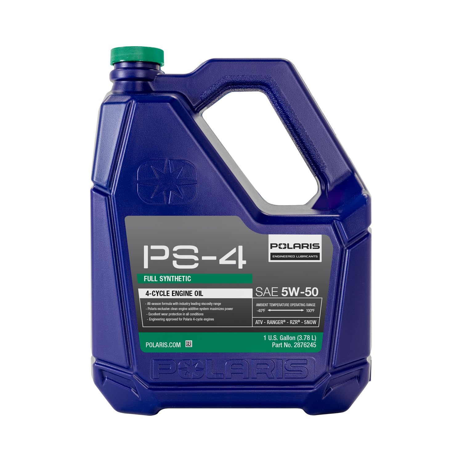Polaris PS-4 Full Synthetic 5W-50 All-Season Engine Oil, 4-Stroke ...