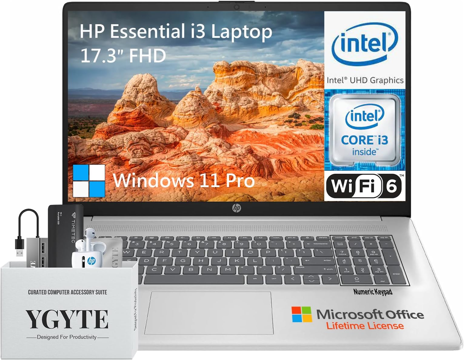 Amazon.com: HP 17-cn0023dx Silver Laptop, i5-1135G7, 8GB, 256GB PCIe ...
