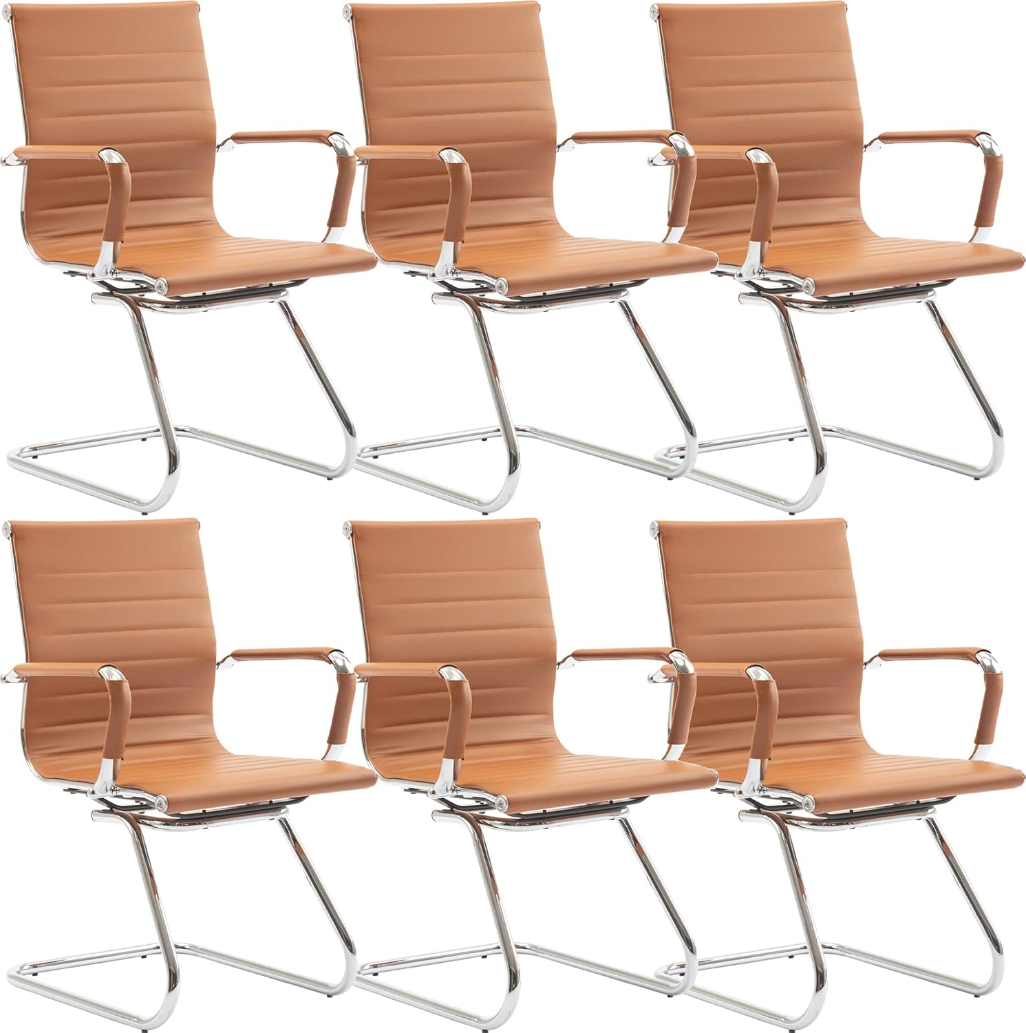 Amazon.com: Wahson Office Guest Chairs No Wheels & Reception Chairs ...