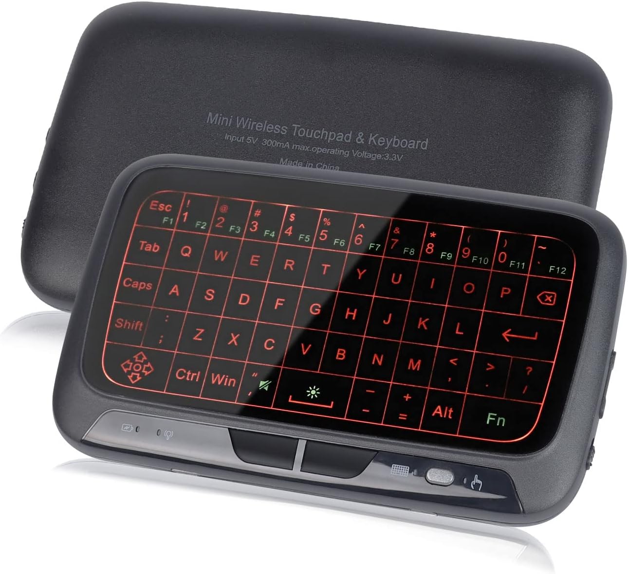 CHUYI Mini Wireless Keyboard and Touchpad Mouse Combo, 3 Level Backlit ...