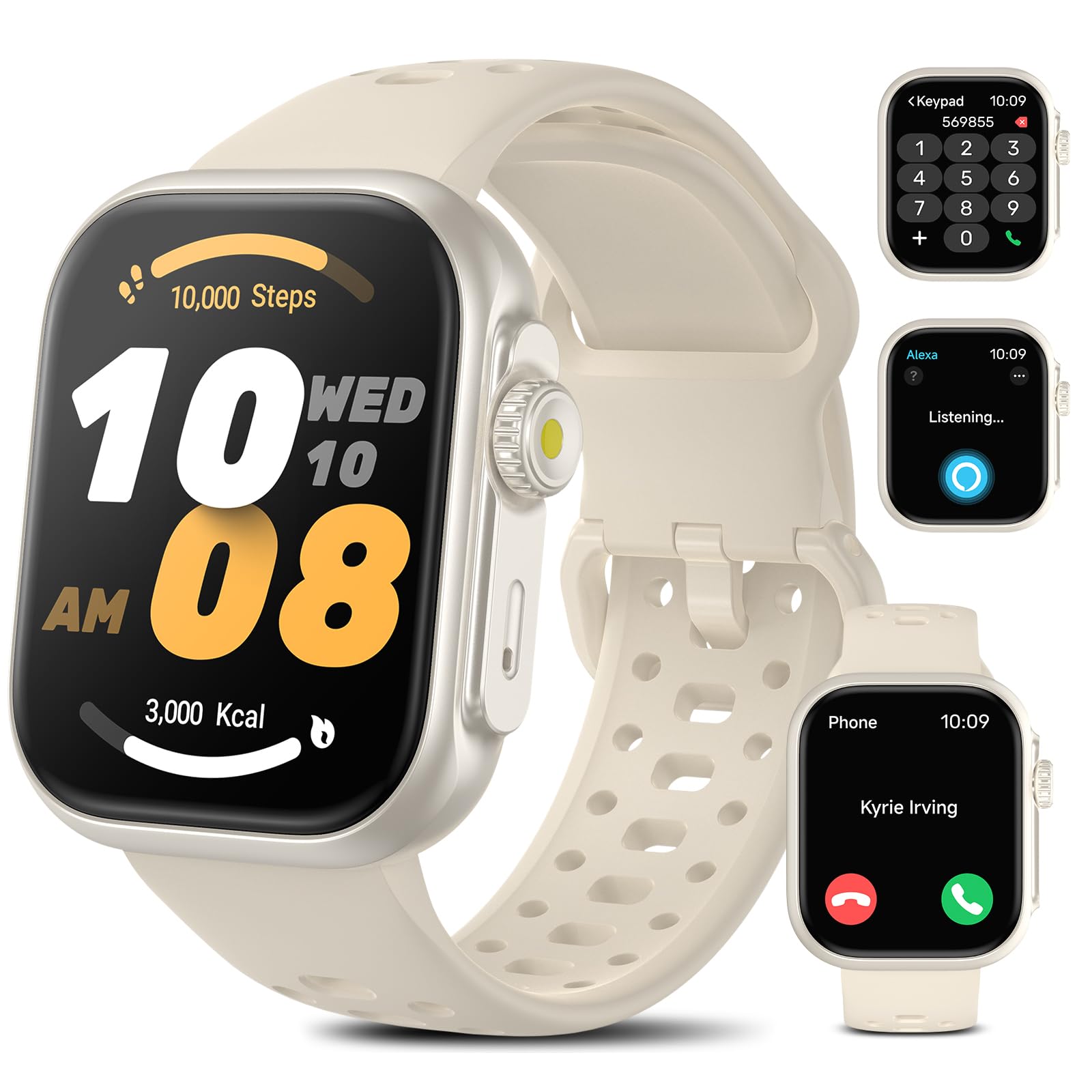 Smart Watch GPS Alexa Built-in 1.85" Smartwatch for Men Women (Answer ...