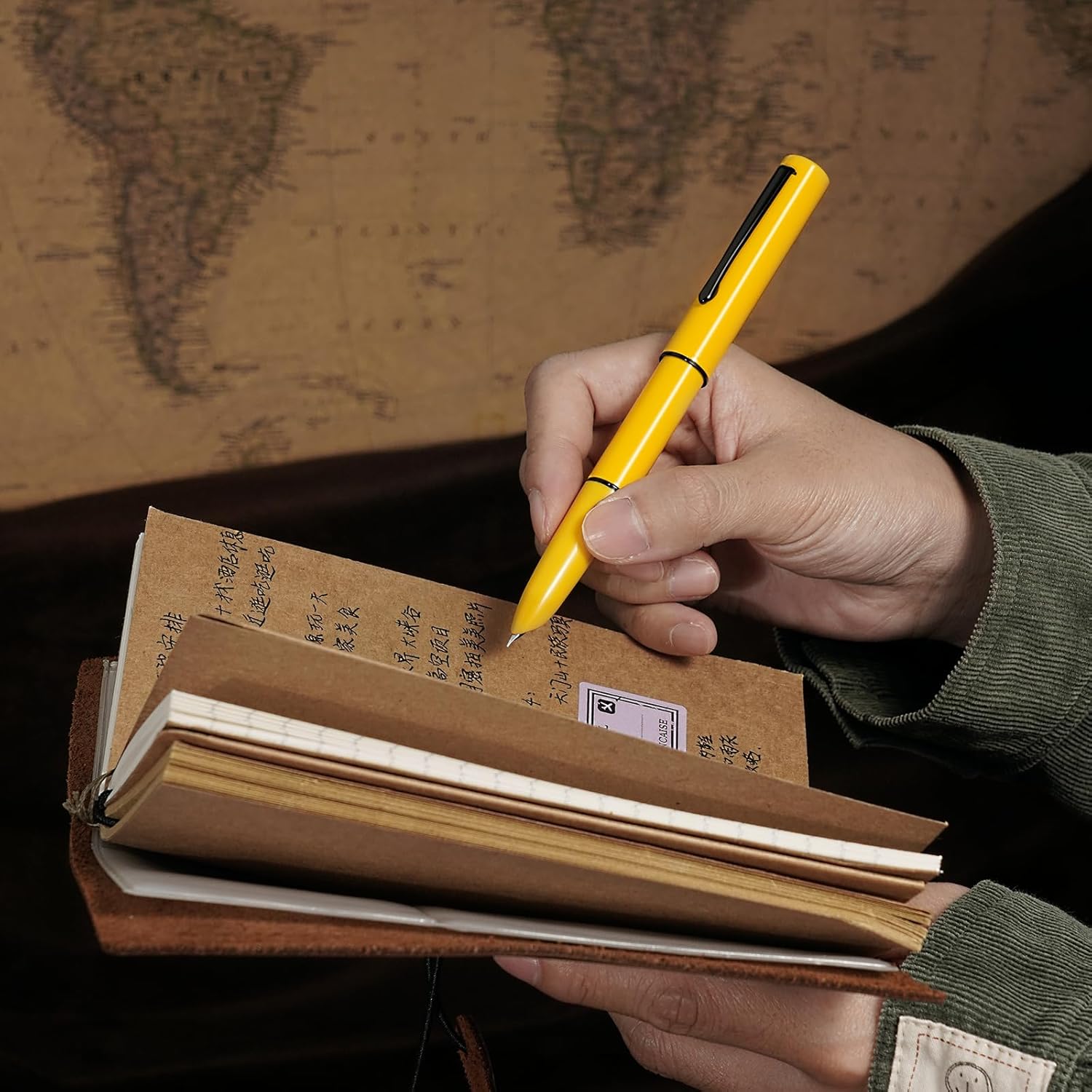 Hongdian C1 – Pluma estilográfica de punta fina, color verde oscuro y ...