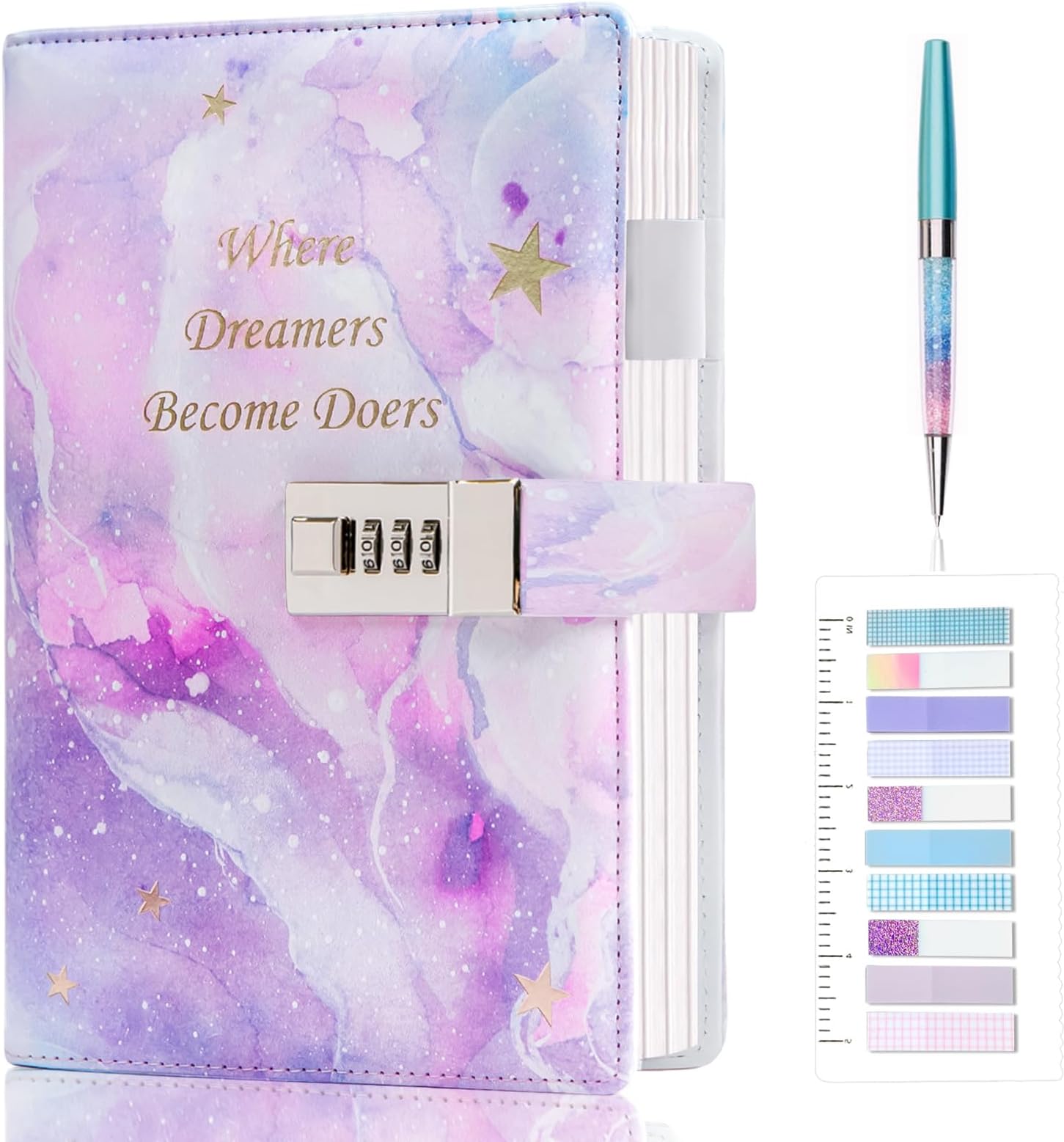 Amazon.com: MSA Official Diary with Lock Leather Diary Journal with ...