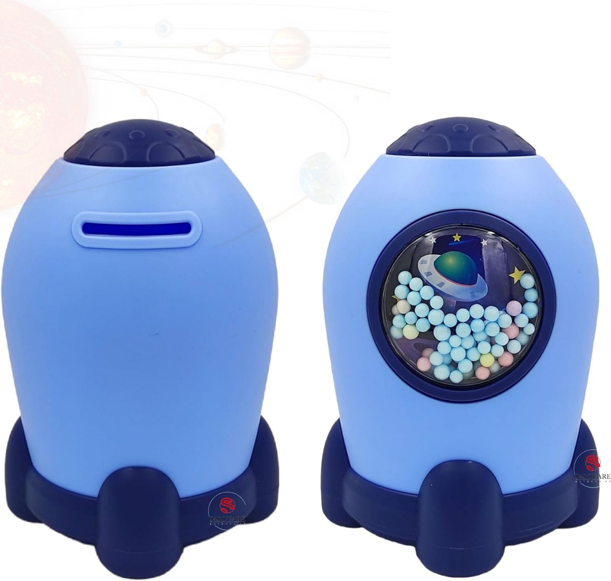 Funblast Space Piggy Bank With Number Code Lock - Money Saving Coin ...