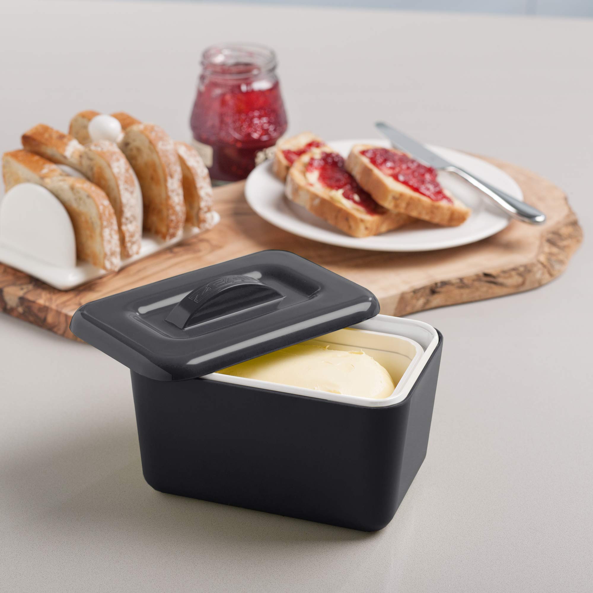 Snapklik.com : Zeal Melamine Double-Walled Insulated Butter Dish