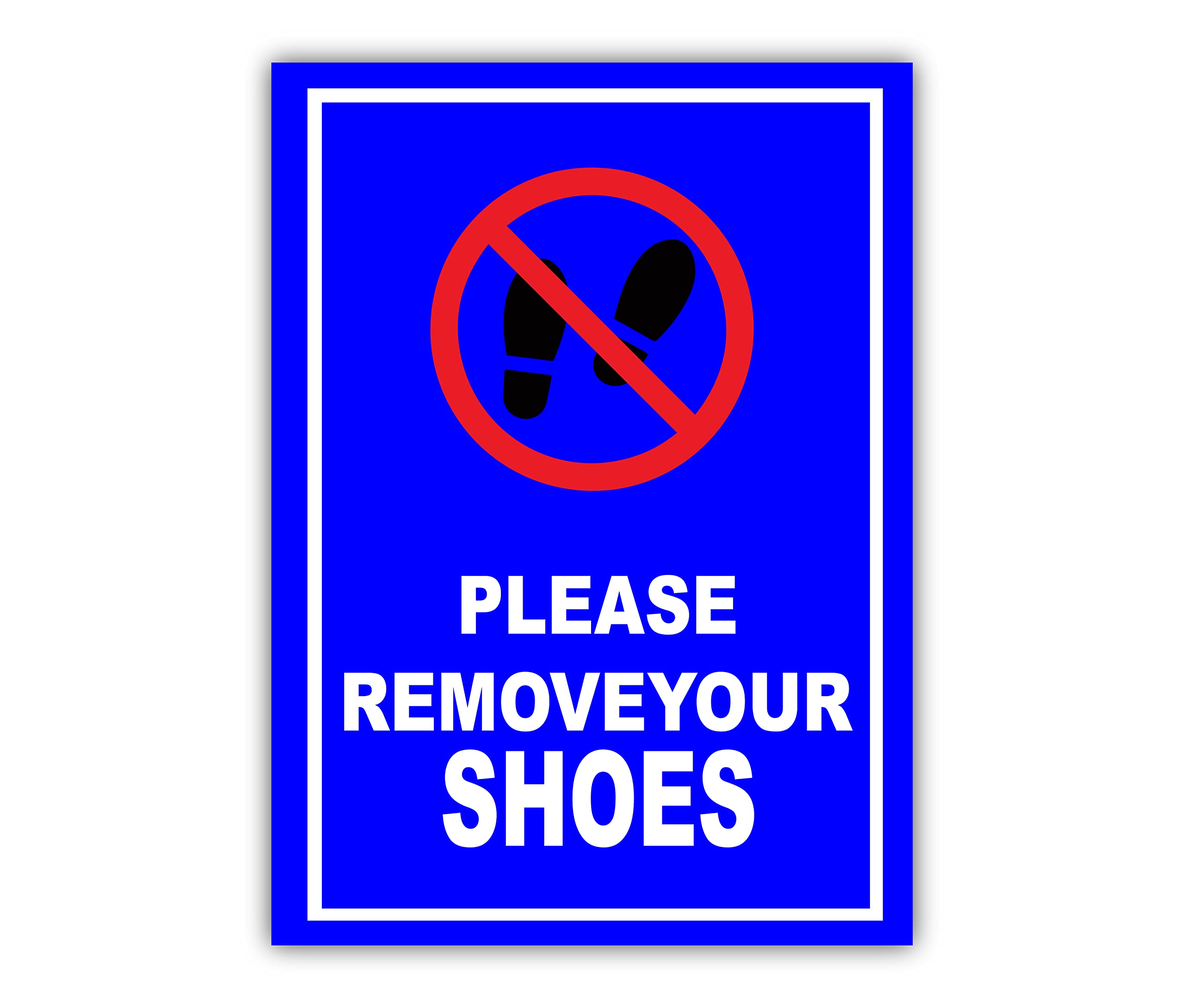 Buy BIRD'S MIND Please Remove Your Shoes Sign Board For Office Hospital ...