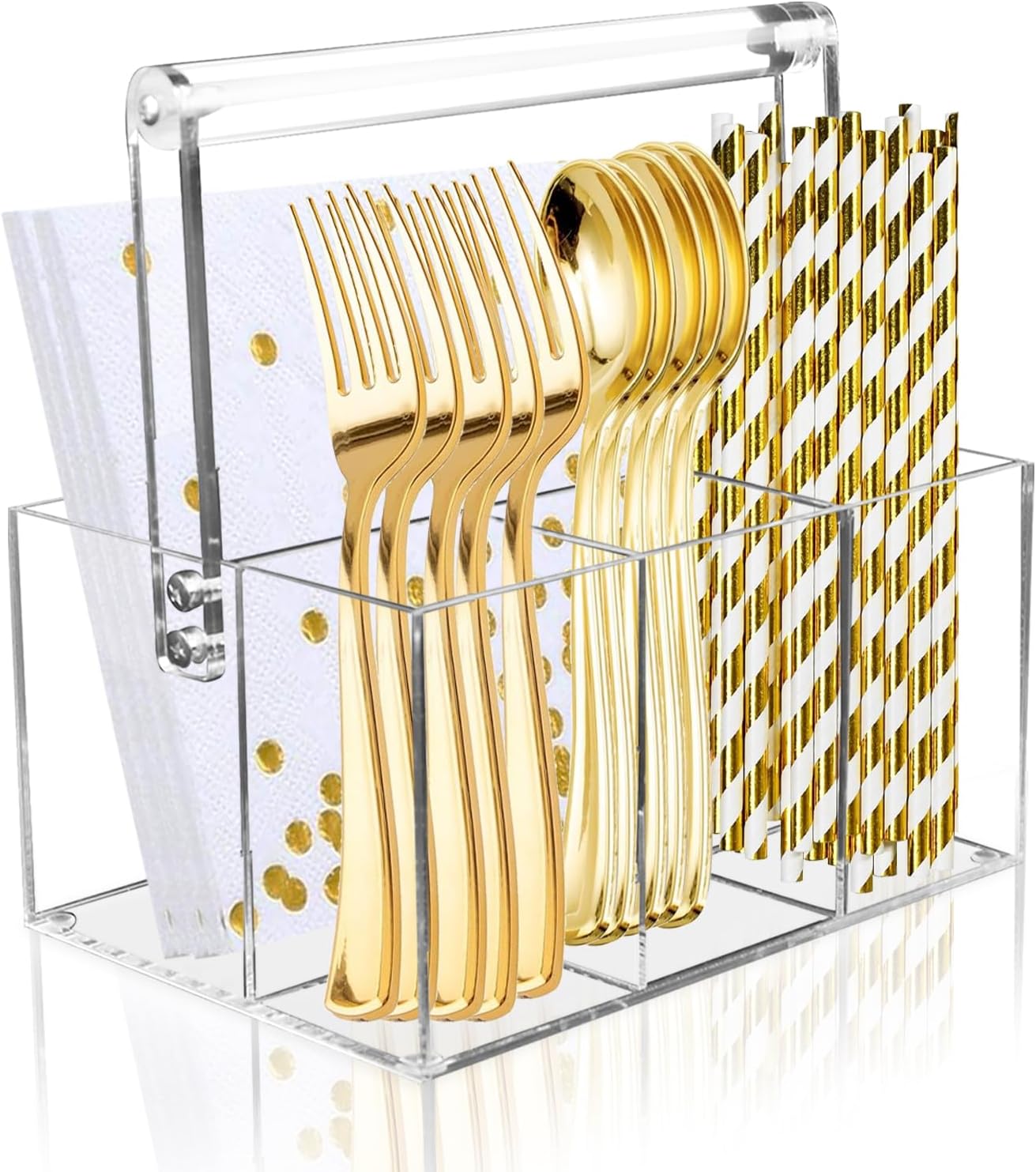 Amazon.com - Silverware Caddy for Party,Plastic Utensil Holder,Spoon ...