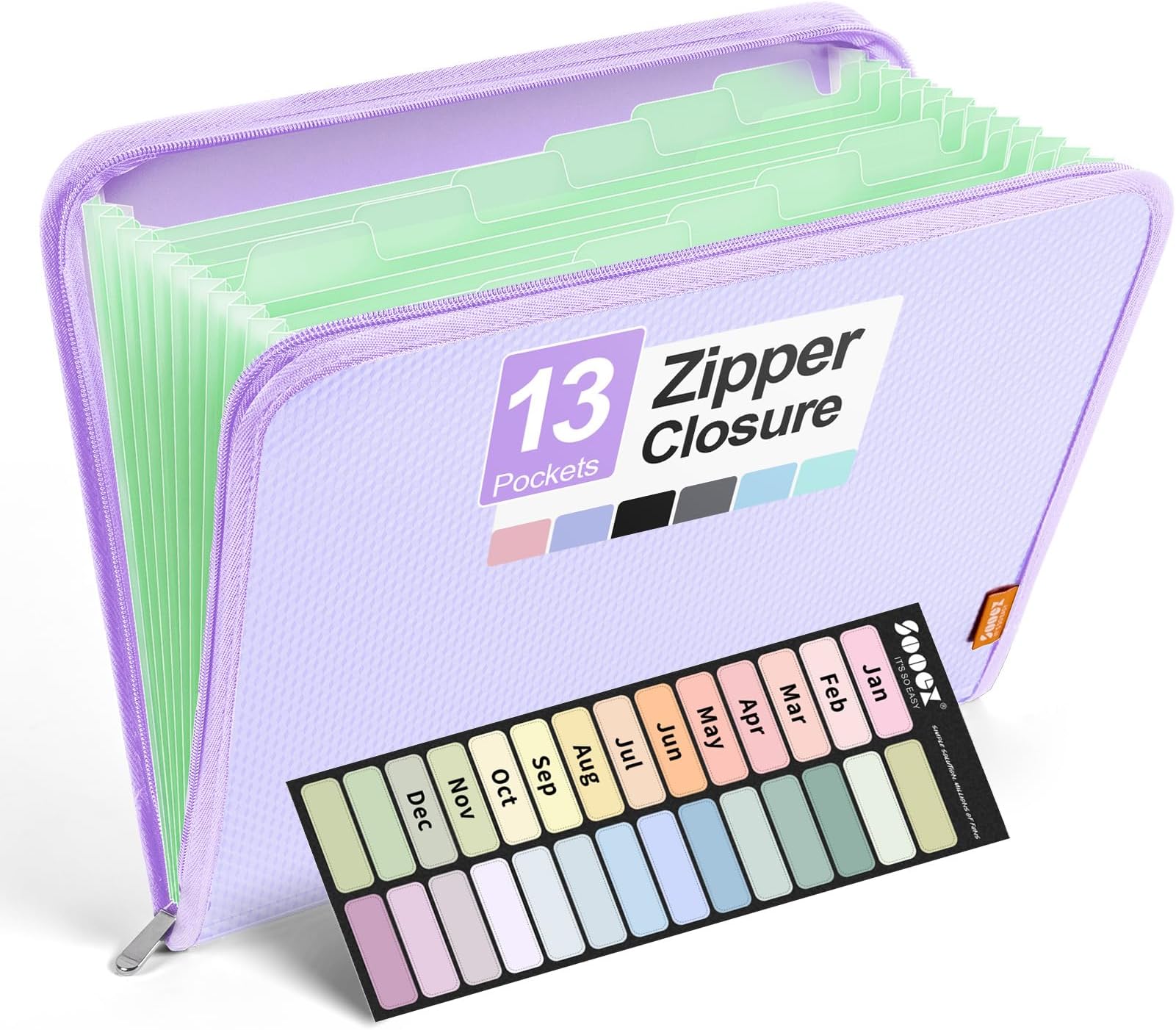 Amazon.com : CNK File Folders Organizer with 13 Pockets Accordion ...