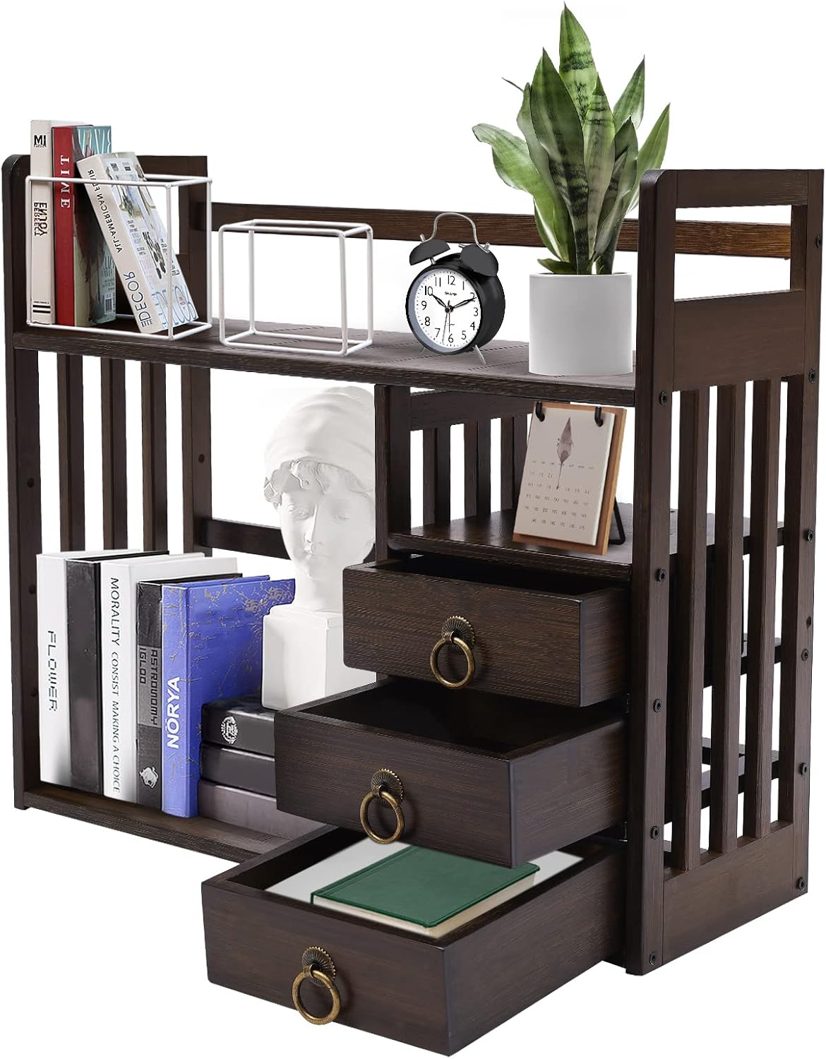 Amazon.com: Desktop Organizer Office Storage Rack Display Shelf, Gifts ...